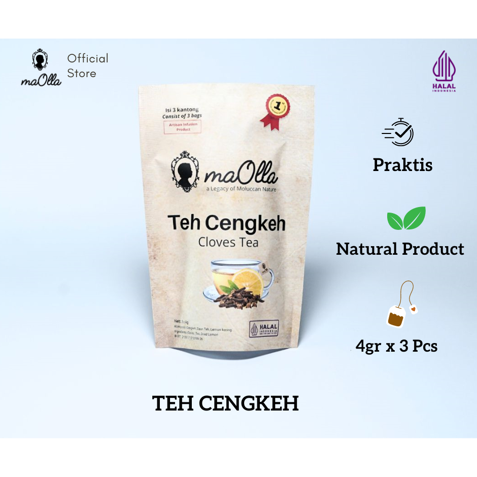 Jual maOlla- Teh Cengkeh 4gr x3pcs - artisan tea | Shopee Indonesia