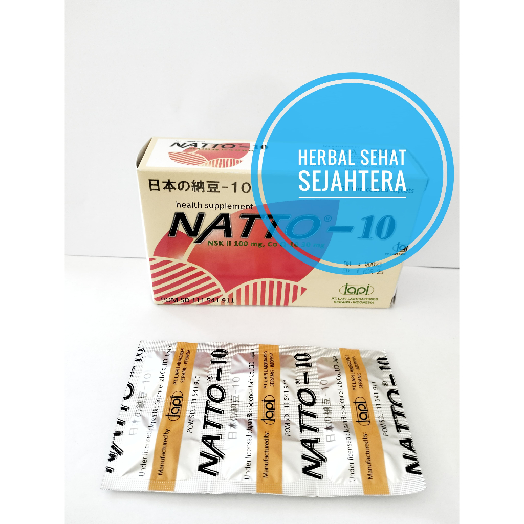 Jual NATTO 10 Natto 10 - Vitamin & Suplemen Jantung - Lapi | Shopee ...