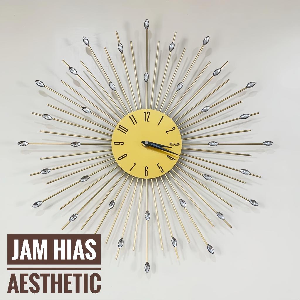 Jual Jam Dinding Aesthetic Besar Mewah Kamar Ruang Tamu | Jam Dinding ...