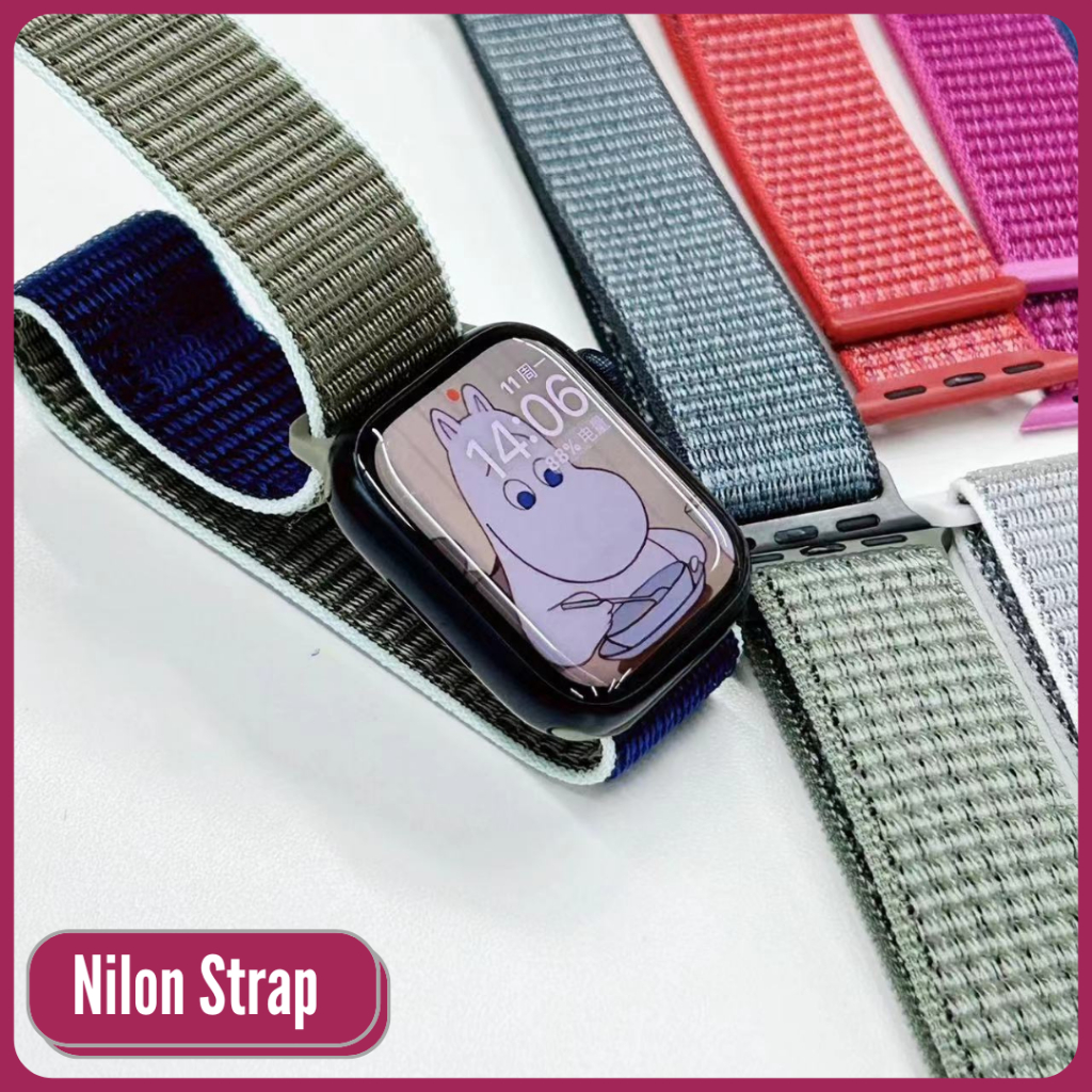 Jual Nilon Strap For iwatch Series 1 2 3 4 5 6 7 8 9 S10 ultra ultra2 ...