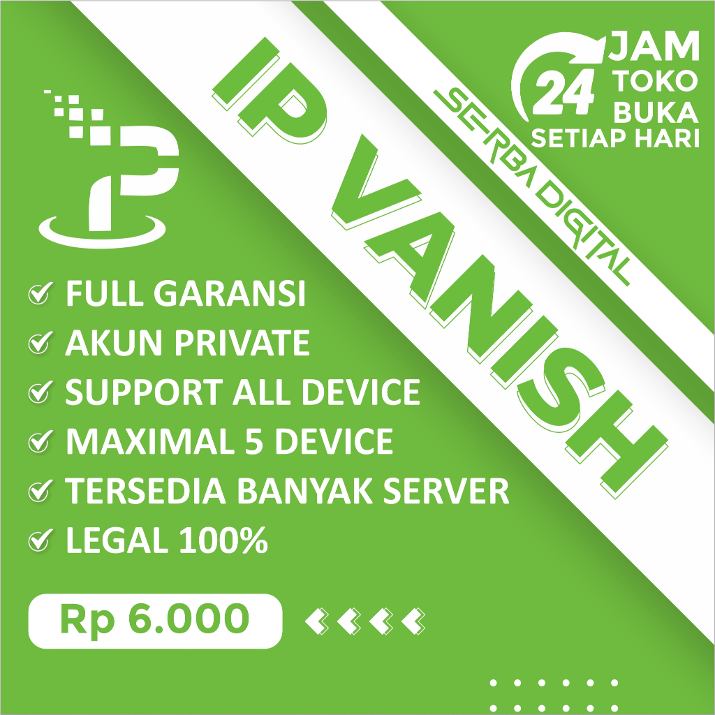 Jual IP VANISH FULL GARANSI TERBARU | Shopee Indonesia