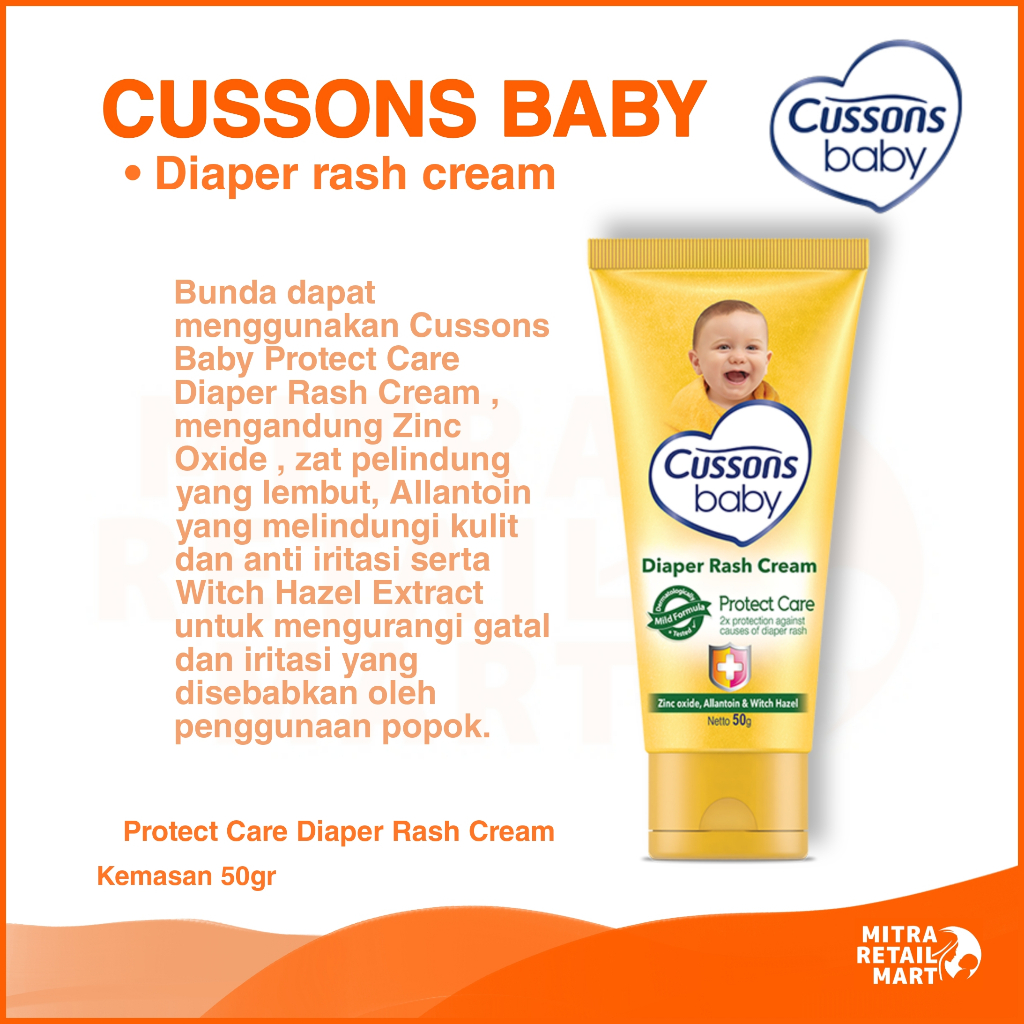Jual CUSSONS BABY DIAPER RASH CREAM 50G | Shopee Indonesia