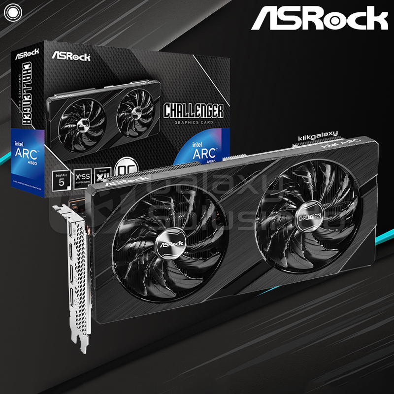 Jual Asrock Intel ARC A580 CHALLENGER 8GB OC GDDR6 - VGA ARC A580 DDR6 ...