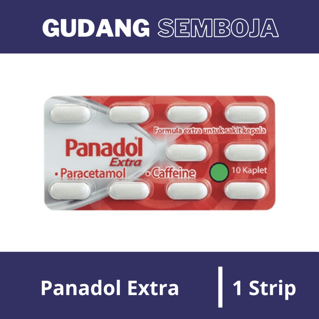 Jual Panadol Extra / Panadol Merah Paracetamol Strip Isi 10 Tablet ...