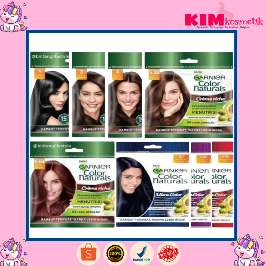 Jual Garnier Color Cat Rambut Sachet (Model Shampoo) | Shopee Indonesia