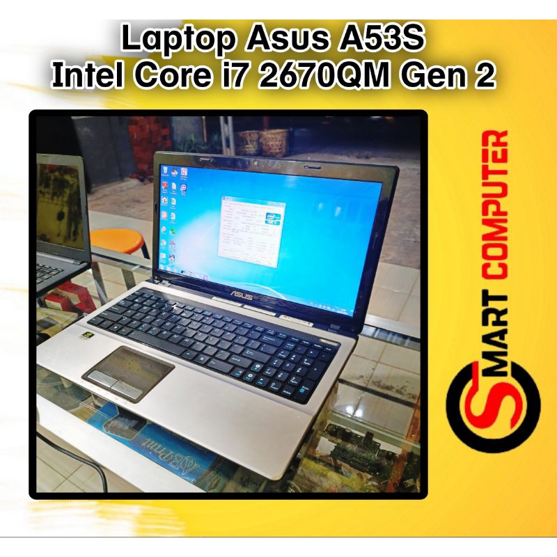 Jual Laptop Asus A53S intel core i7 2670Qm gen2 vga Nvidia | Shopee Indonesia