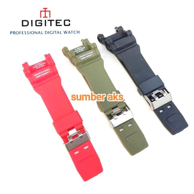 Jual Strap Tali Jam Tangan Digitec 2120 2120T DG2120T DG-2120T Tali Jam ...