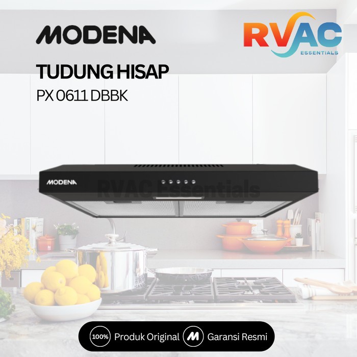 Jual MODENA Slim Cooker Hood - PX 0611 DBBK - Tudung Hisap / Hood | Shopee Indonesia