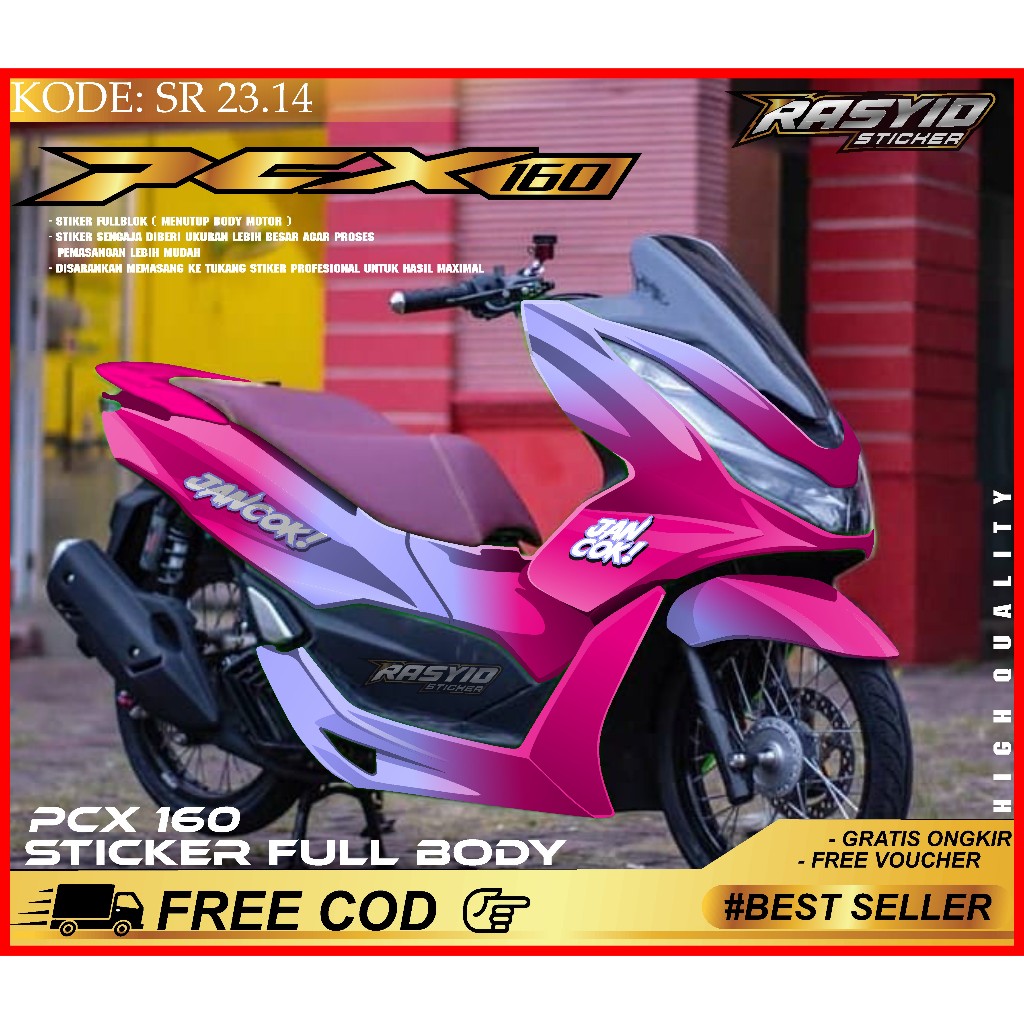 Jual Stiker Decal Full Body Honda PCX 160 2021 2022 2023 2024 Decal ...