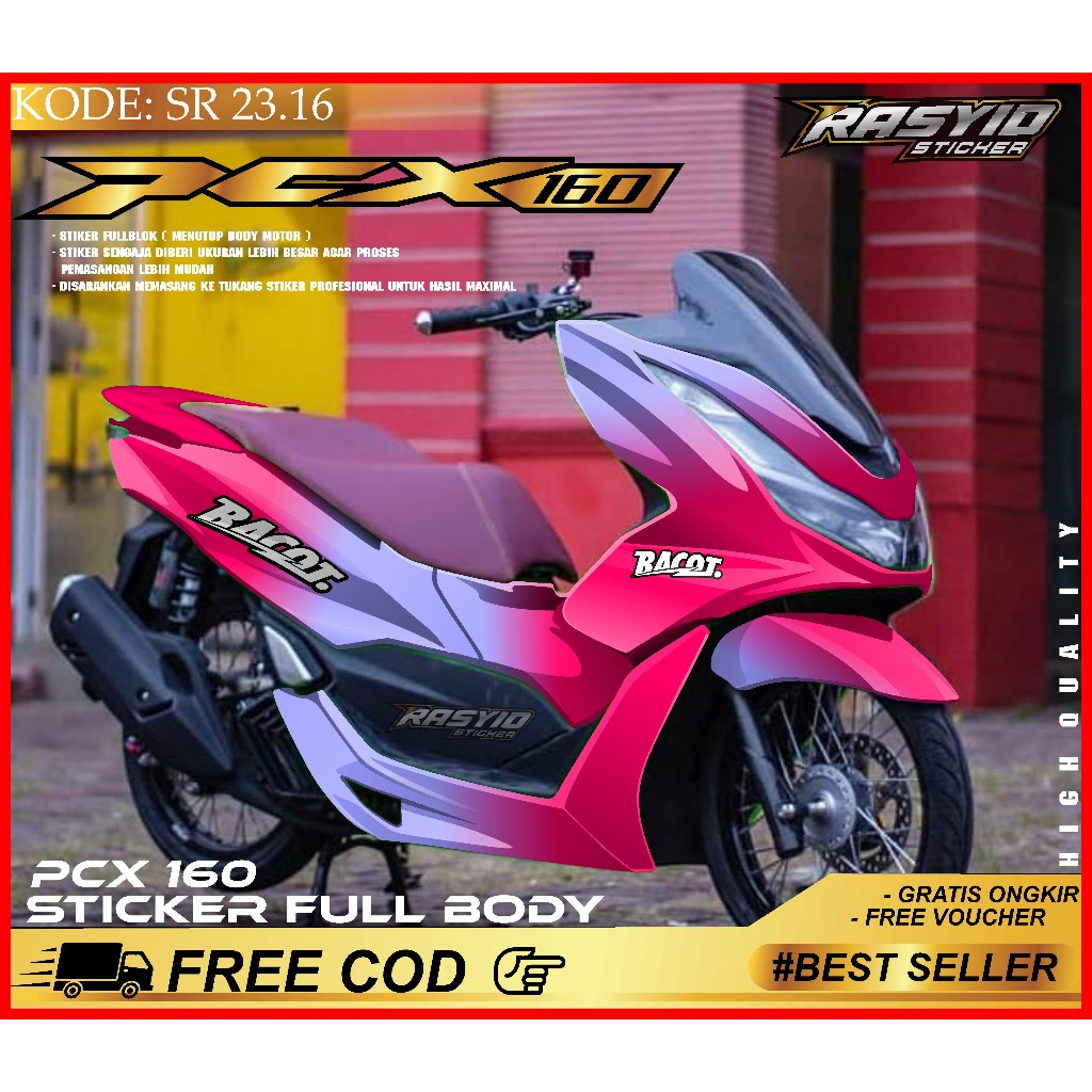 Jual Stiker Decal Full Body Honda PCX 160 2021 2022 2023 2024 Decal ...