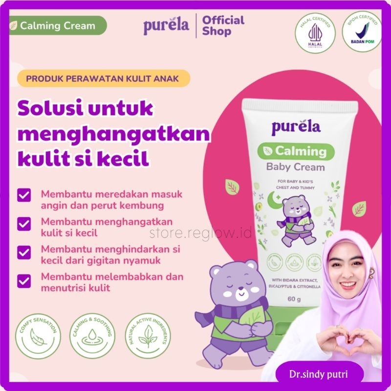 Jual Purela Calming Baby Cream Atasi Perut Kembung Masukan Angin ...