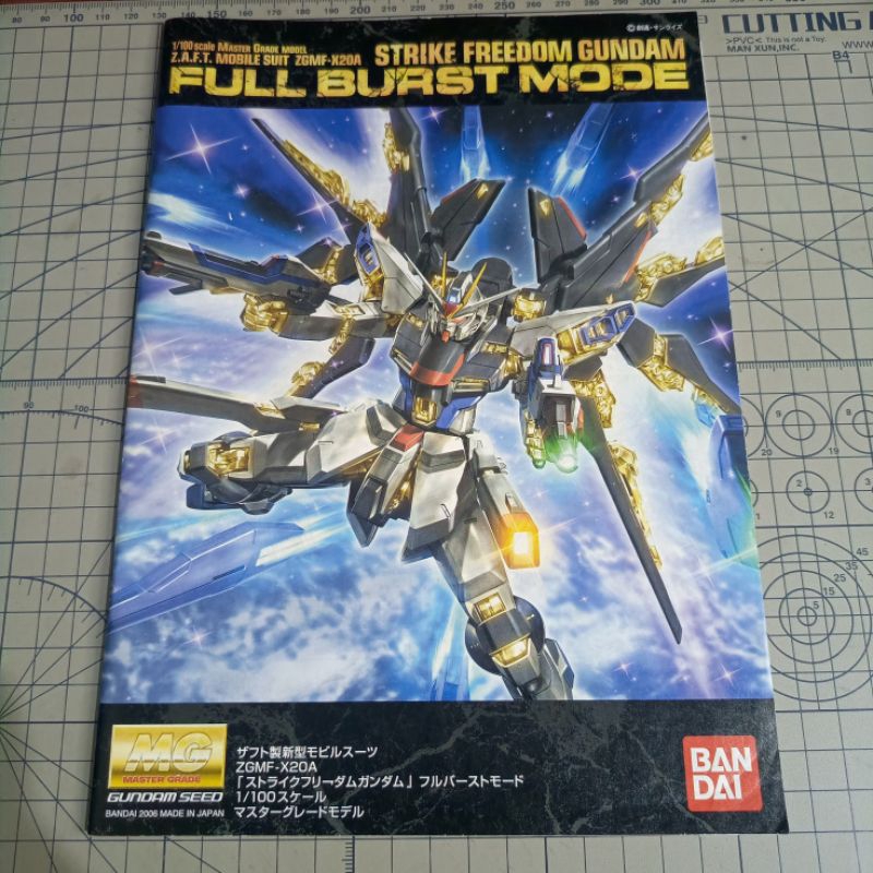 Jual BANDAI MG 1/100 STRIKE FREEDOM GUNDAM GUNPLA MANUAL BOOK | Shopee ...