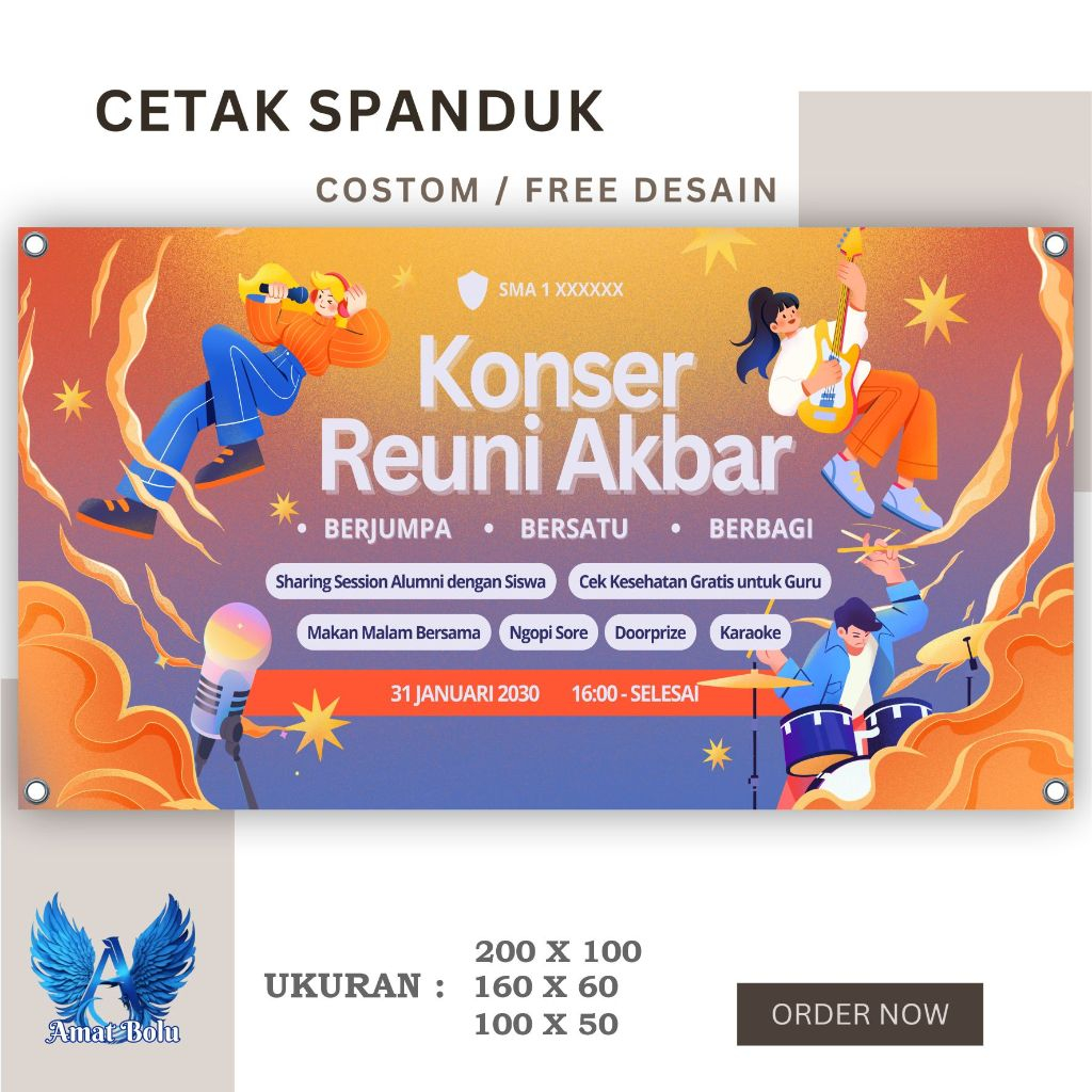 Jual Cetak Banner Cetak Spanduk KONSER REUNI AKBAR BISA REQUEST ...