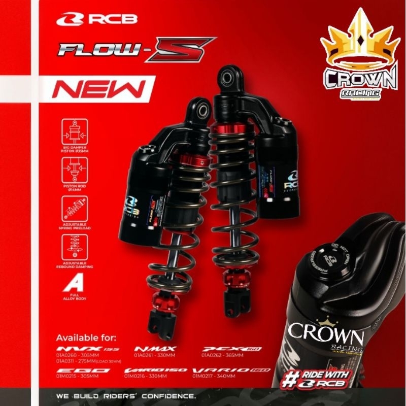 Jual Shock RCB Flow S Beat / Scoopy / Genio / Vario 110 / Spacy / Mio ...