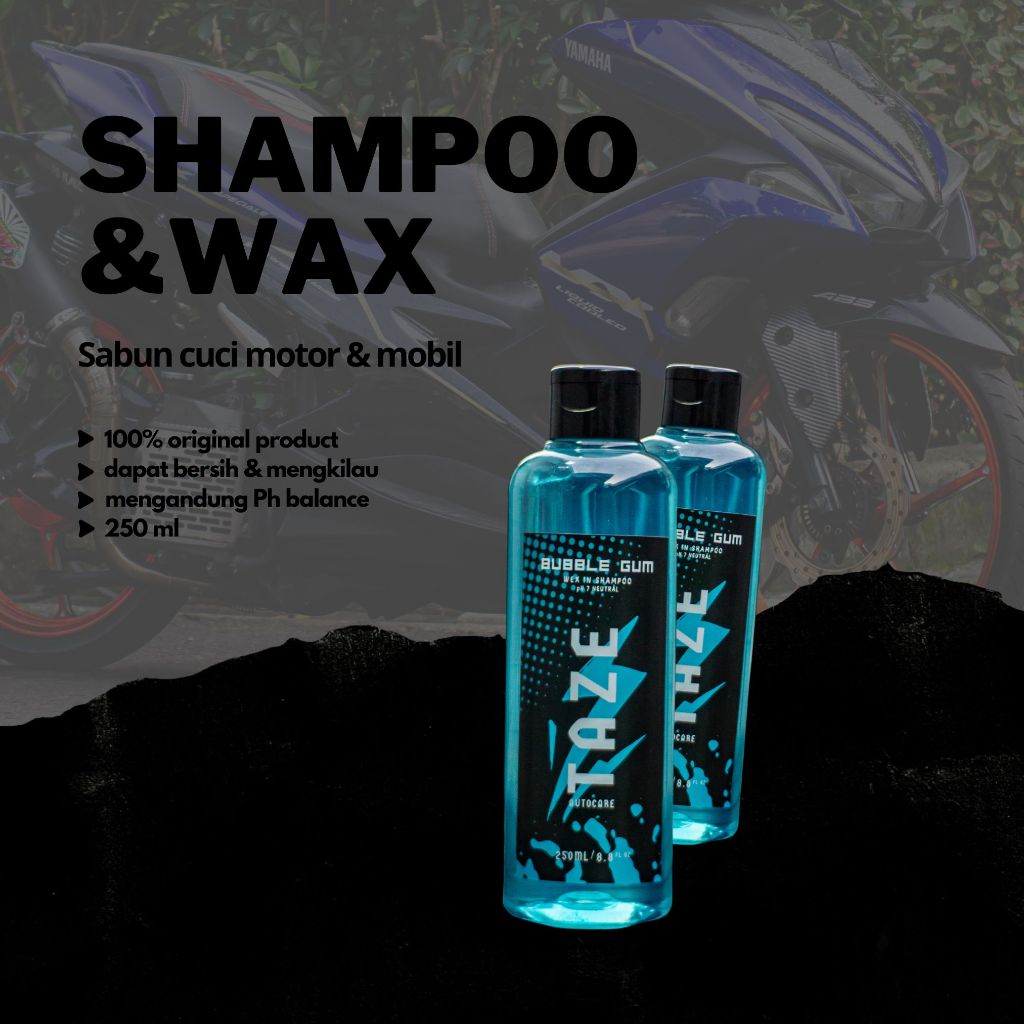 Jual Sabun cuci motor (Shampoo & Wax varian Bubble Gum ) 250ml | Shopee ...