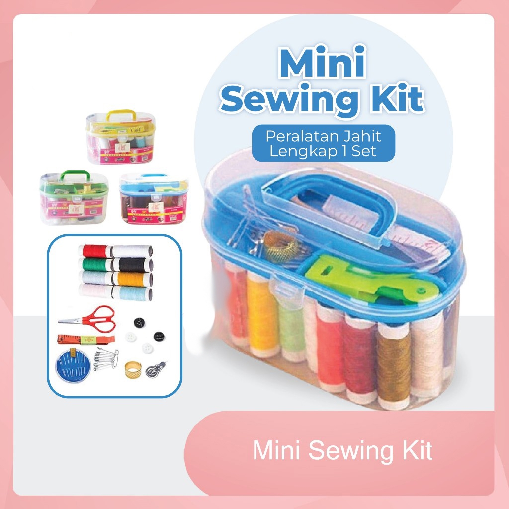 Jual IJN Mini Sewing Kit - Peralatan Jahit Lengkap 1 Set dengan Box ...