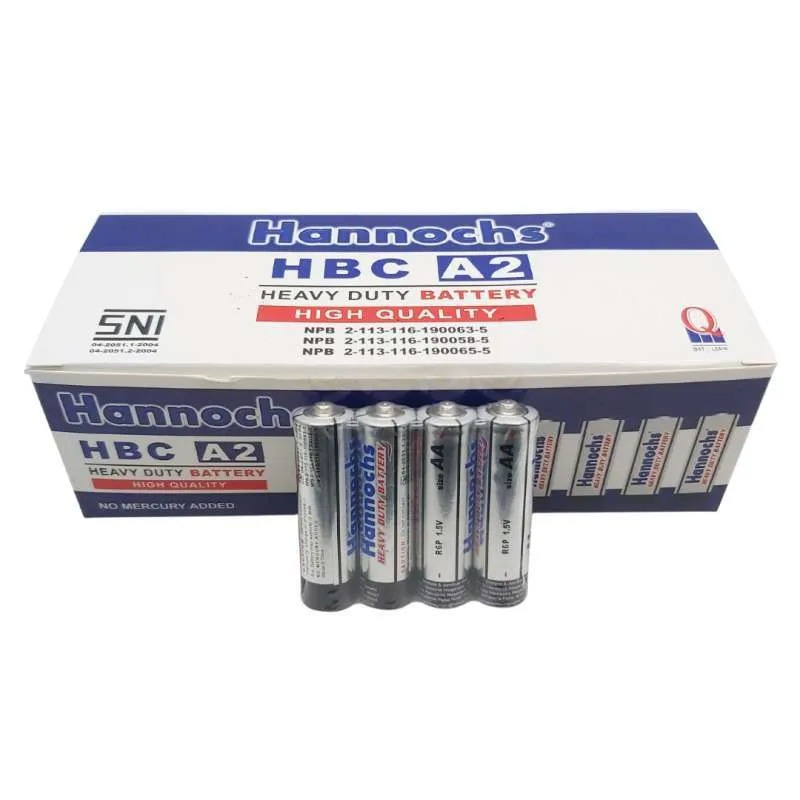 Jual Hannochs Baterai Heavy Duty AA isi 4 pcs HBC A2 | Shopee Indonesia
