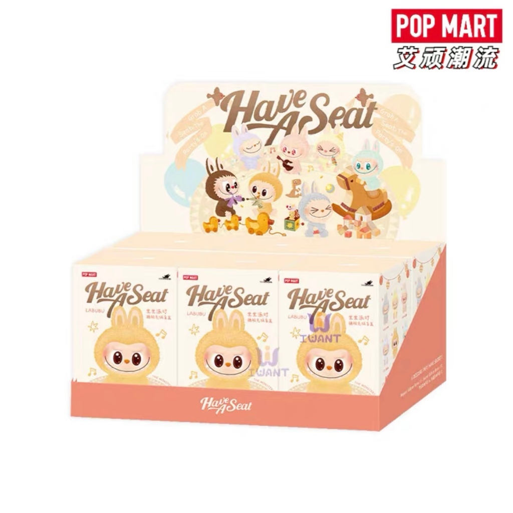 Jual Original Labubu blind box mystery box macaron Labubu have a seat ...