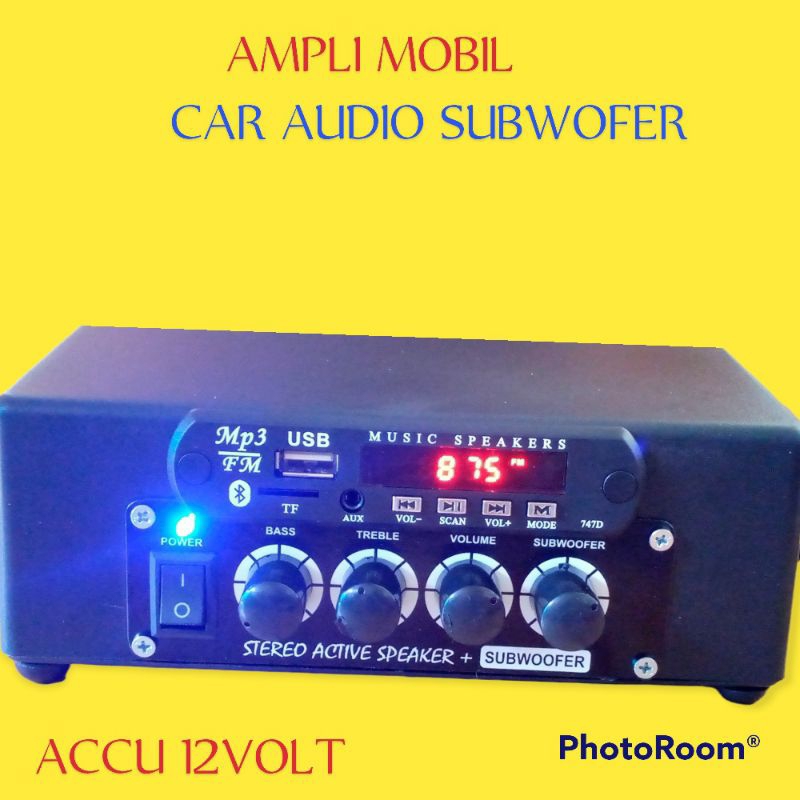 Jual AMPLI MOBIL BLUETOTH +SUBWOFER STEREO | Shopee Indonesia
