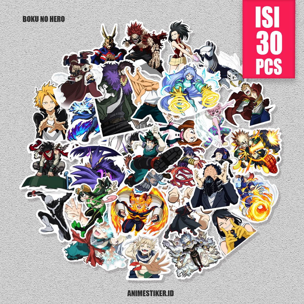 Jual stiker sticker pack anime BOKU NO HERO stiker anime stiker estetik ...