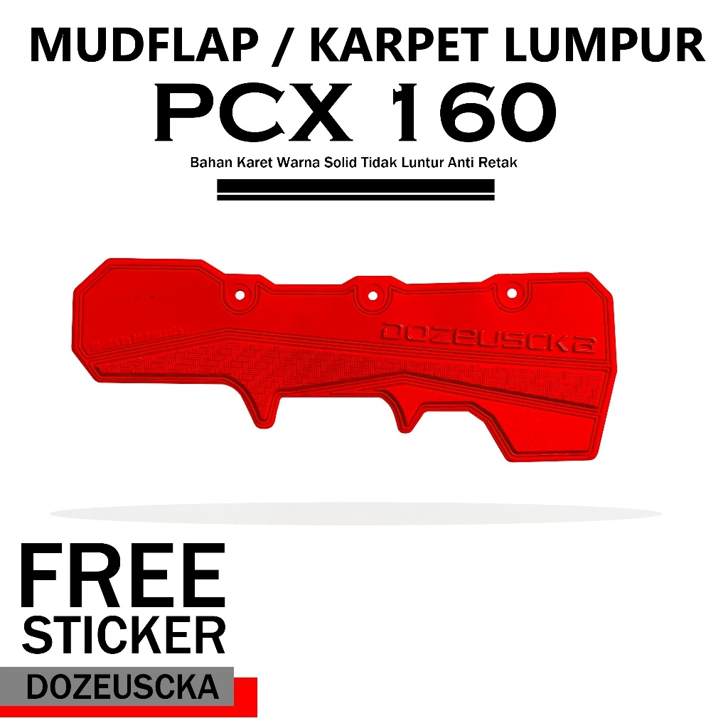 Jual Mudflap PCX 160 Karpet Penutup Lumpur Anti Retak Bahan Karet ...