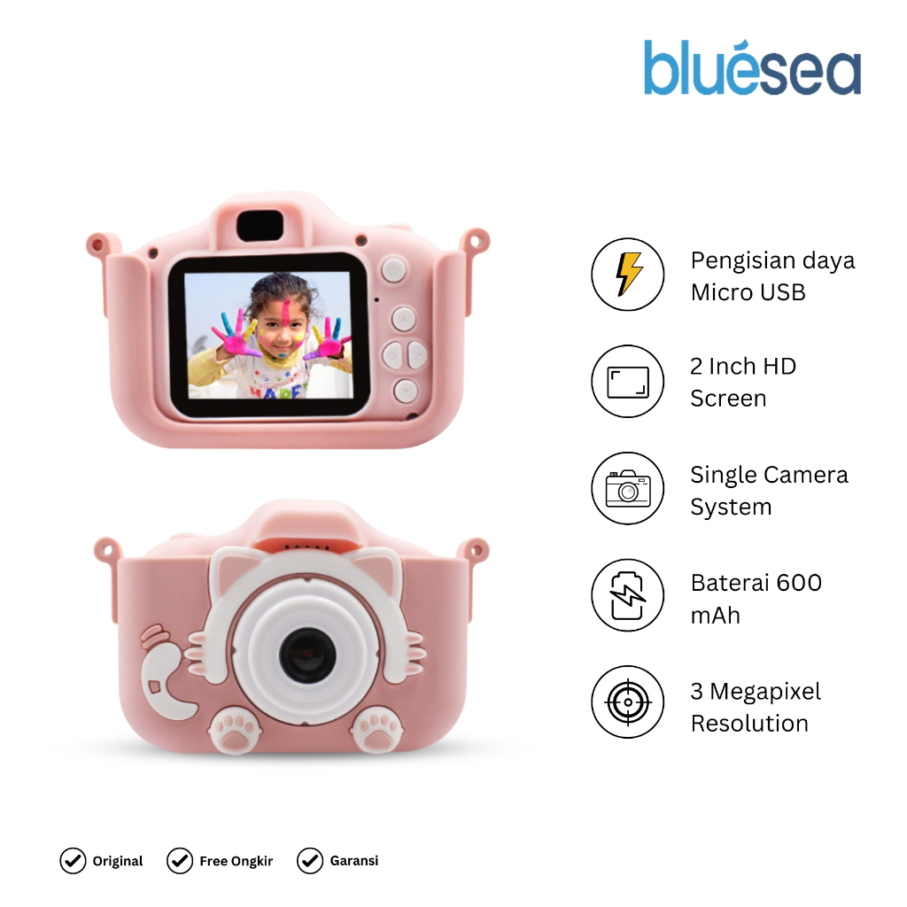 Jual Kamera Anak Digital Mini HD 1080p 2 Inch / Kids Camera Resolution ...