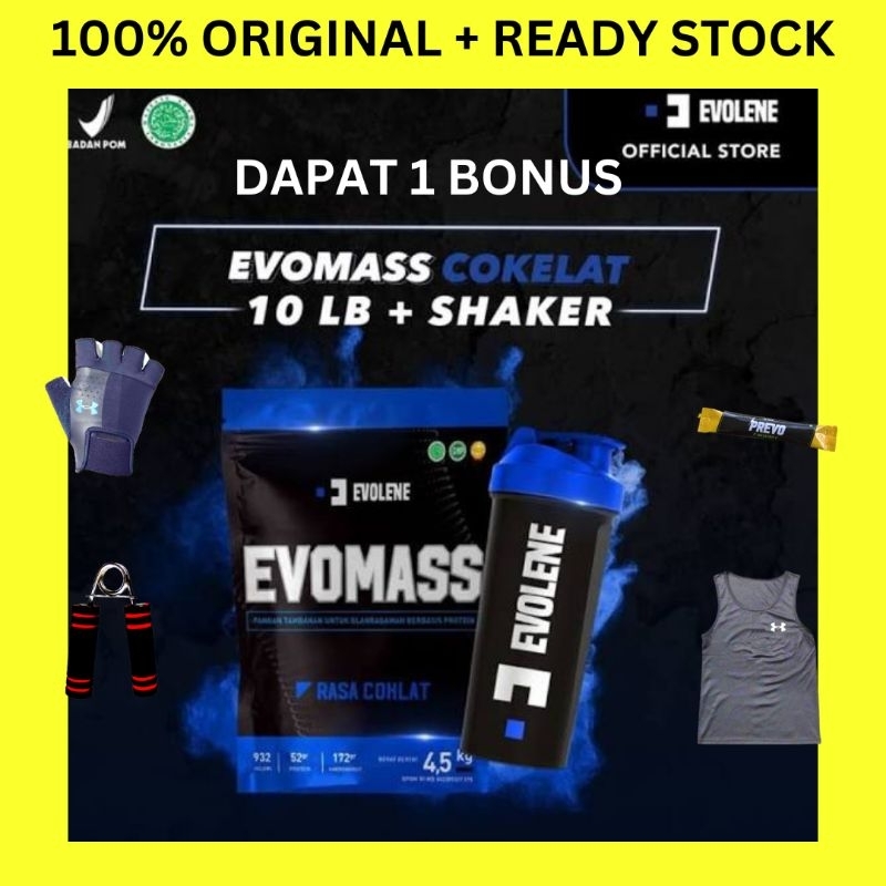 Jual Evomass Evolene Evo Mass Gainer 4,5kg 10lbs EVOLEN EVOMAS 10 LBS 4,5 KG SUSU PROTEIN COKLAT ...