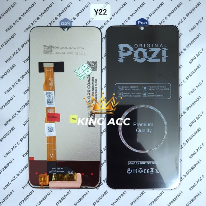 Jual ORIGINAL POZI LCD TOUCHSCREEN VIVO Y22 2022 / Y17S ORIGINAL ...