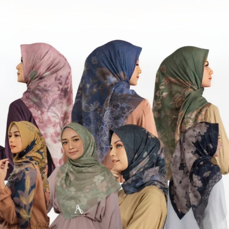 Jual Hijab Segi Empat Voal premium Lembut Motif Terbaru dengan ukuran 110x110cm - Square ...