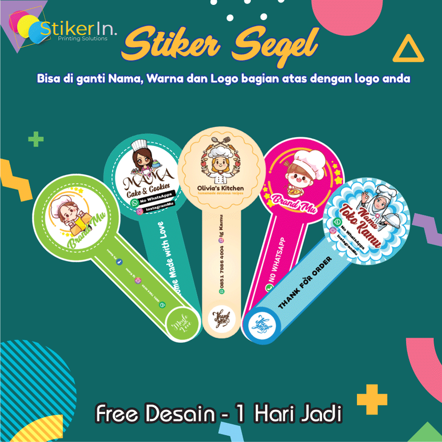 Jual STIKER SEGEL / STIKER SEGEL KEMASAN TOPLES / STIKER SEAL / Bisa ...