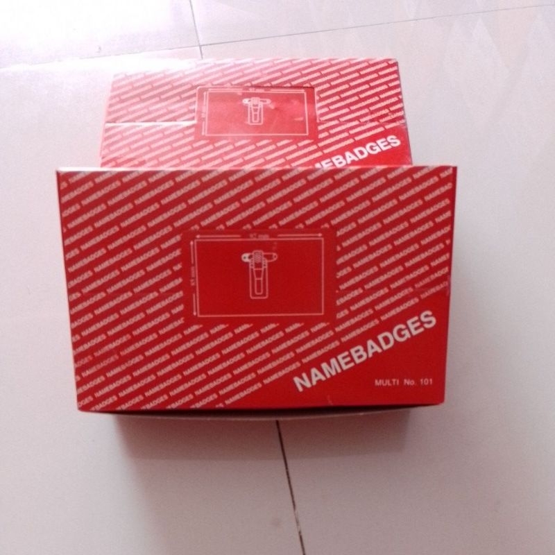 Jual Name Tag Multi Id Card Tag Multi Merah ( Pak ) [ Original ...