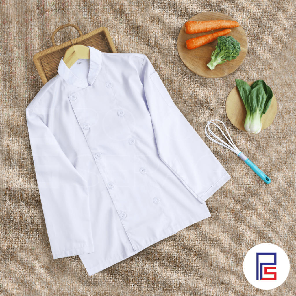Jual Chef Jacket | Baju Koki | Baju Cook | Seragam Koki Putih Lengan ...