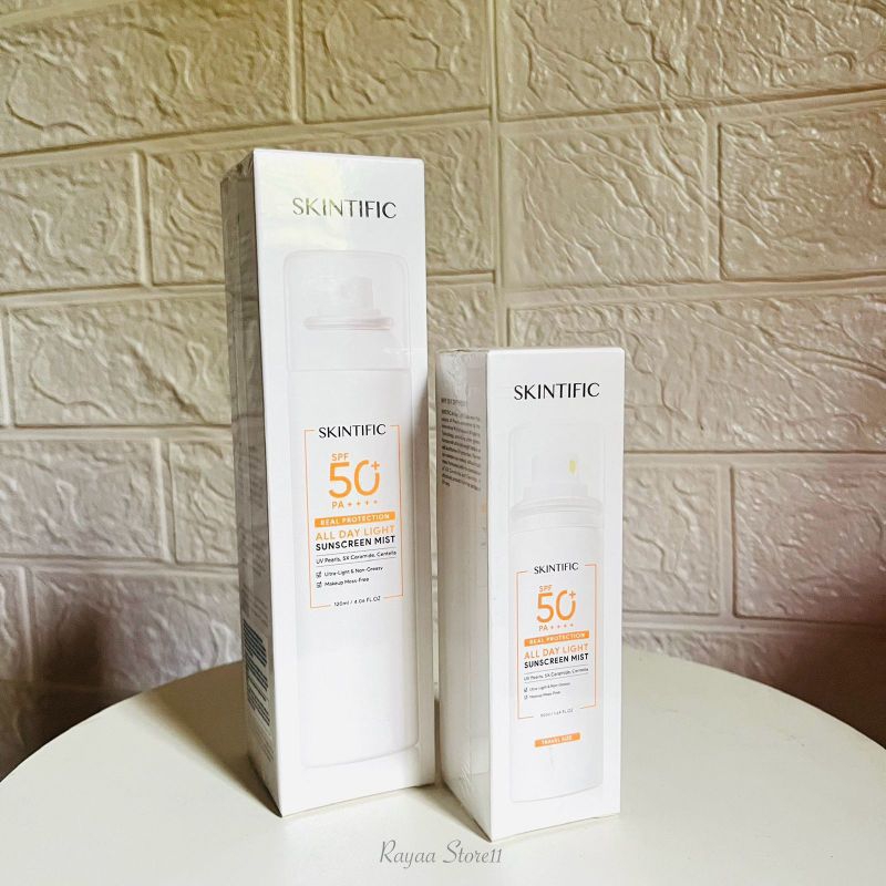 Jual {NEW} Skintific- All Day Light Sunscreen Mist SPF 50 PA++++ | Shopee Indonesia