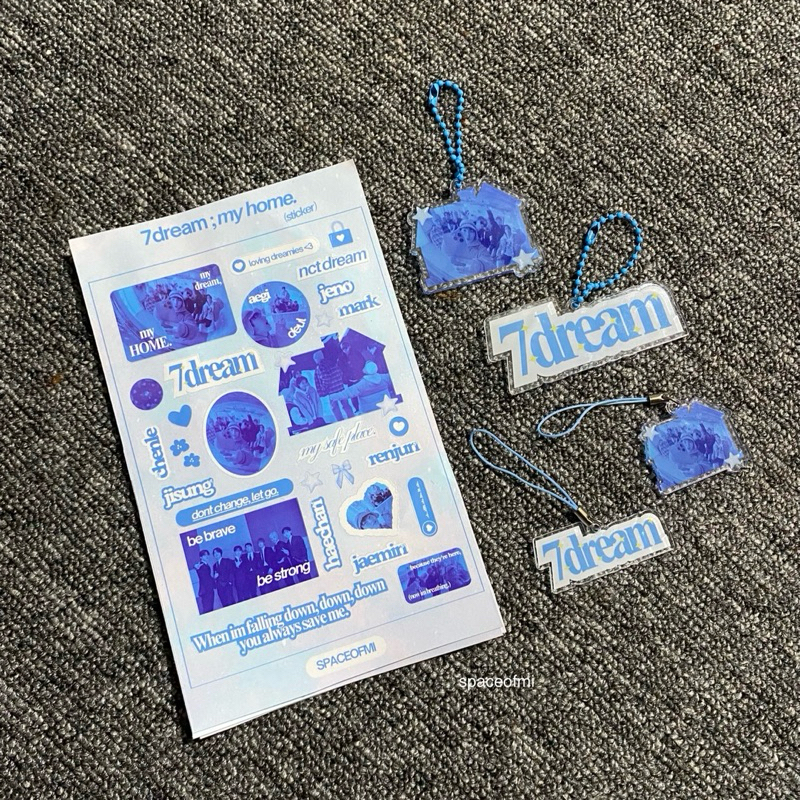 Jual [READY STOCK] 7DREAM ; MY HOME - NCT DREAM | KEYCHAIN - MINI CHARM ...