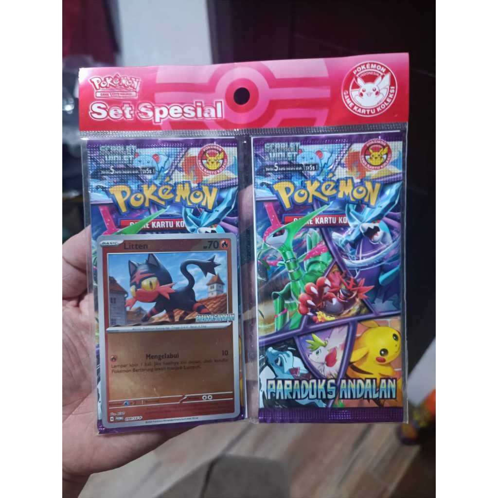 Jual Pokemon Paradoks Andalan Litten Set Special kartu Tcg Indonesia Indomaret | Shopee Indonesia