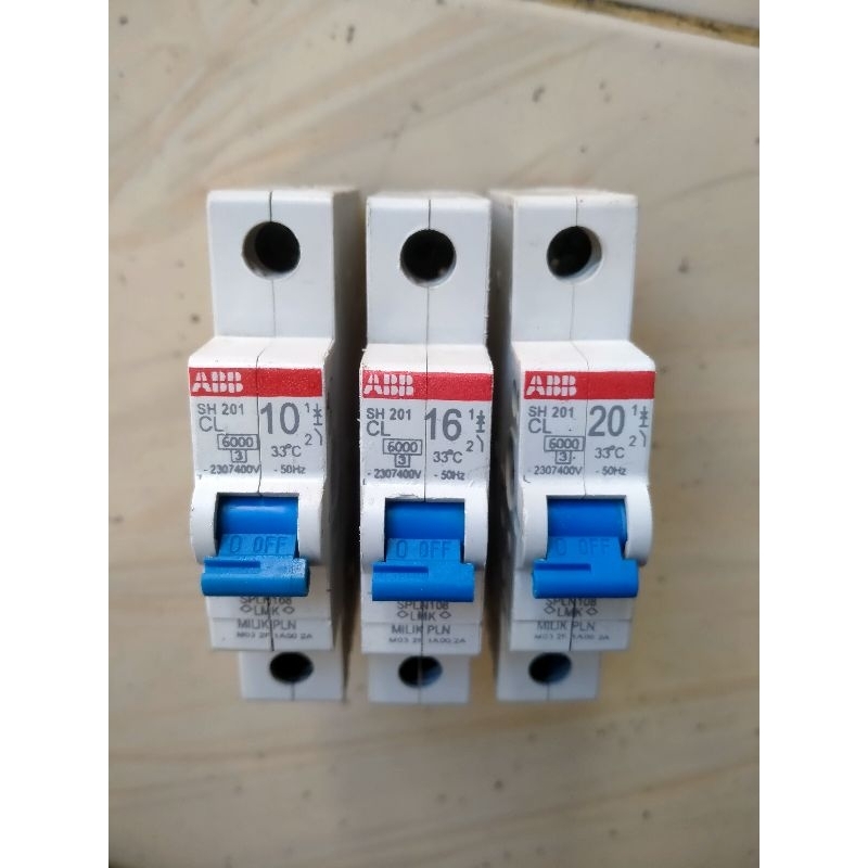 Jual MCB ABB SH 201 modif request anti jeglek | Shopee Indonesia