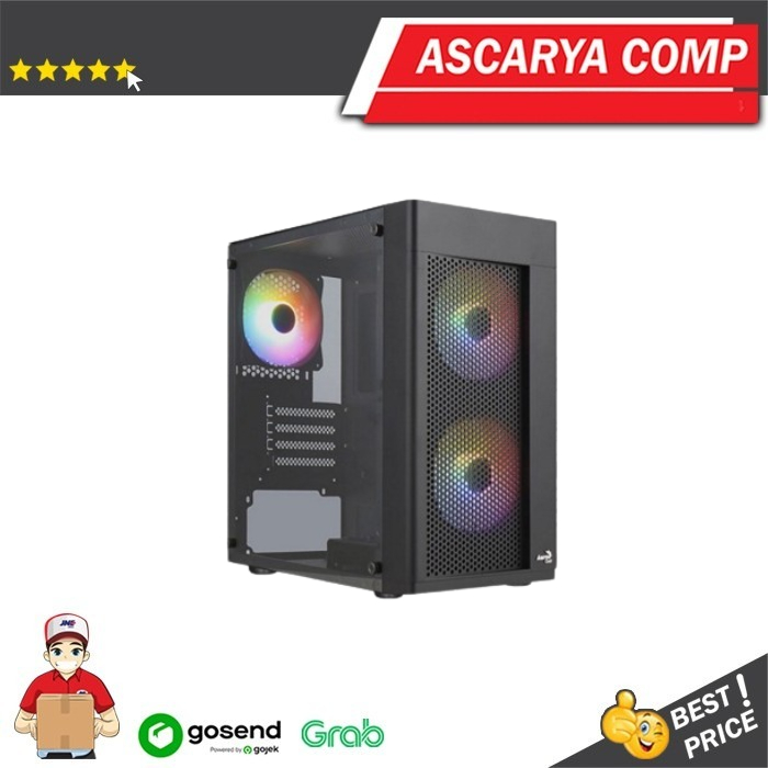 Jual AEROCOOL Hexform M-Atx Free 3xFan RGB / Casing gaming | Shopee ...