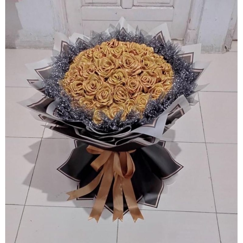 Jual Buket Bunga Pita Satin4cm 50 Tangkai | Shopee Indonesia