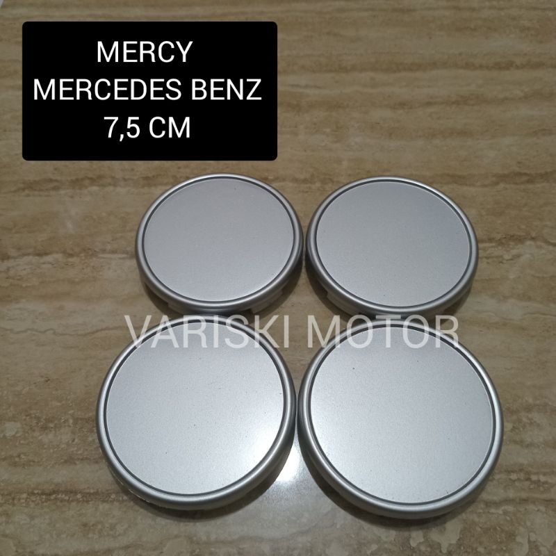 Jual dop roda tutup velg mercy Mercedes benz diameter 7,5 cm | Shopee ...