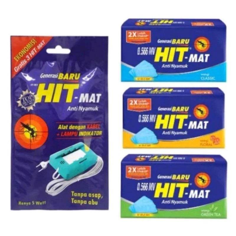 Jual Hit Mat Alat & Refill Anti Nyamuk Listrik / Obat Nyamuk Elektrik ...