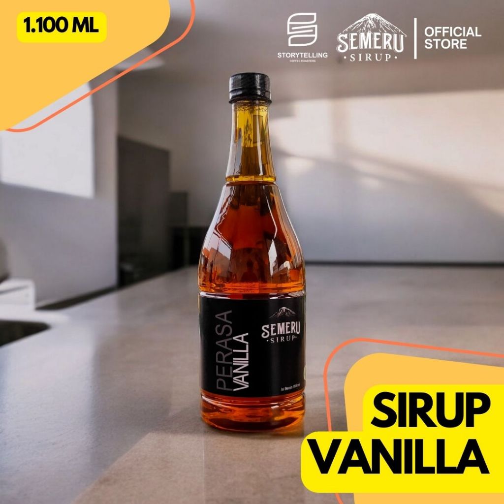 Jual Sirup vanilla semeru syrup 1100 ml / 1 liter | Shopee Indonesia