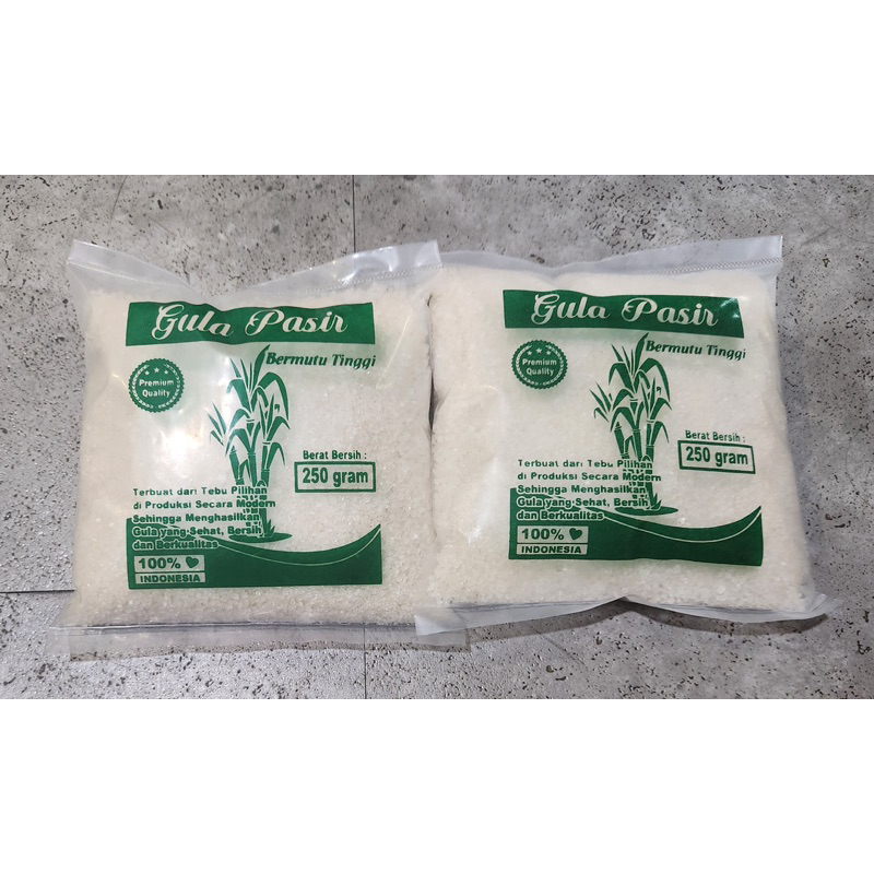 Jual Gula Pasir 250 Gram 1/4 Kg dan 500 Gram 1/2 Kg | Shopee Indonesia