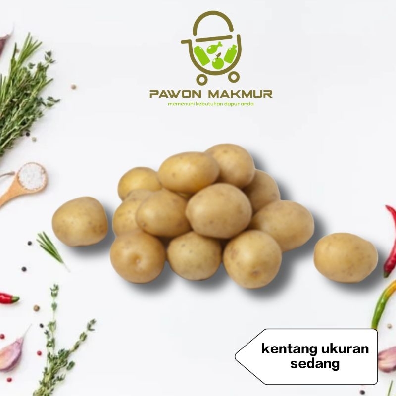 Jual KENTANG UKURAN SEDANG 500 GRAM | Shopee Indonesia