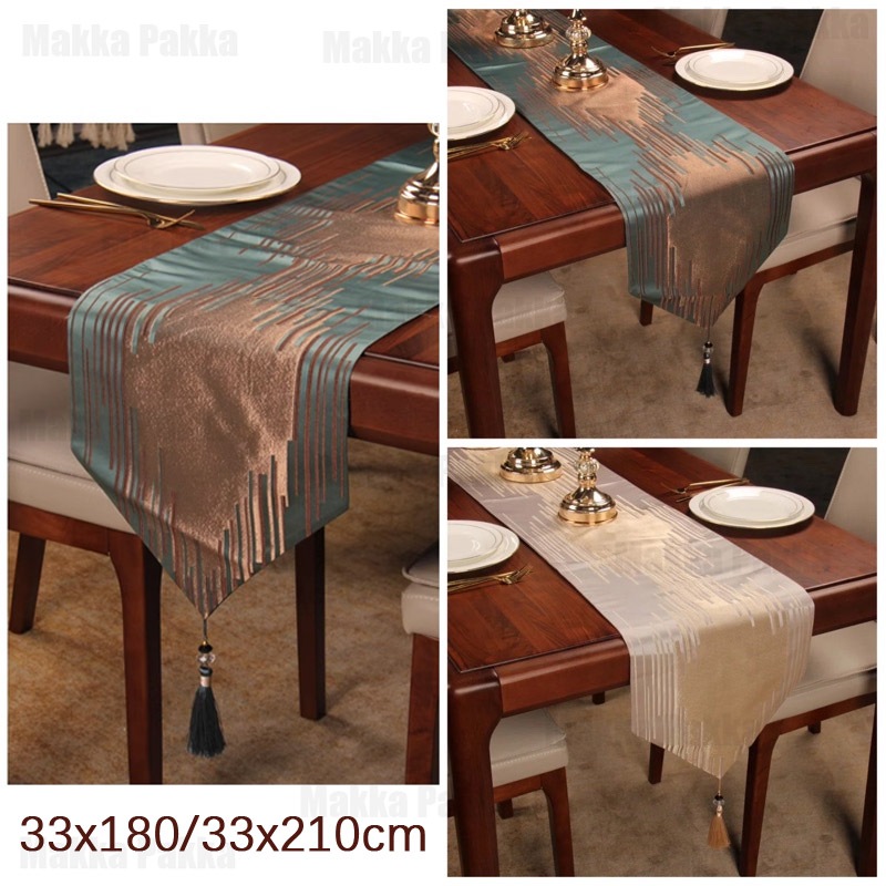 Jual Mewah Taplak Meja Kain Panjang / Table Runner Motif Abstract ...