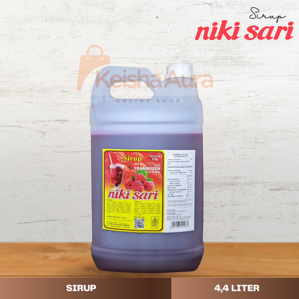 Jual sirup NIKI SARI Jerigen 6 Kg ASLI SEGARNYA lebih HEMAT | Shopee ...