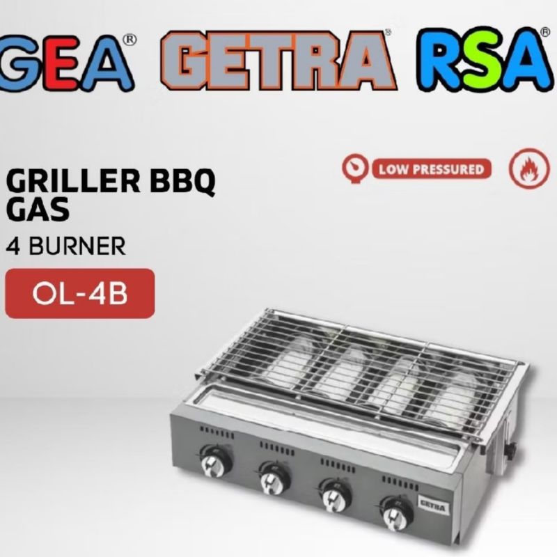 Jual KOMPOR PEMANGGANG GETRA OL-4B GRILLER 4 TUNGKU | Shopee Indonesia