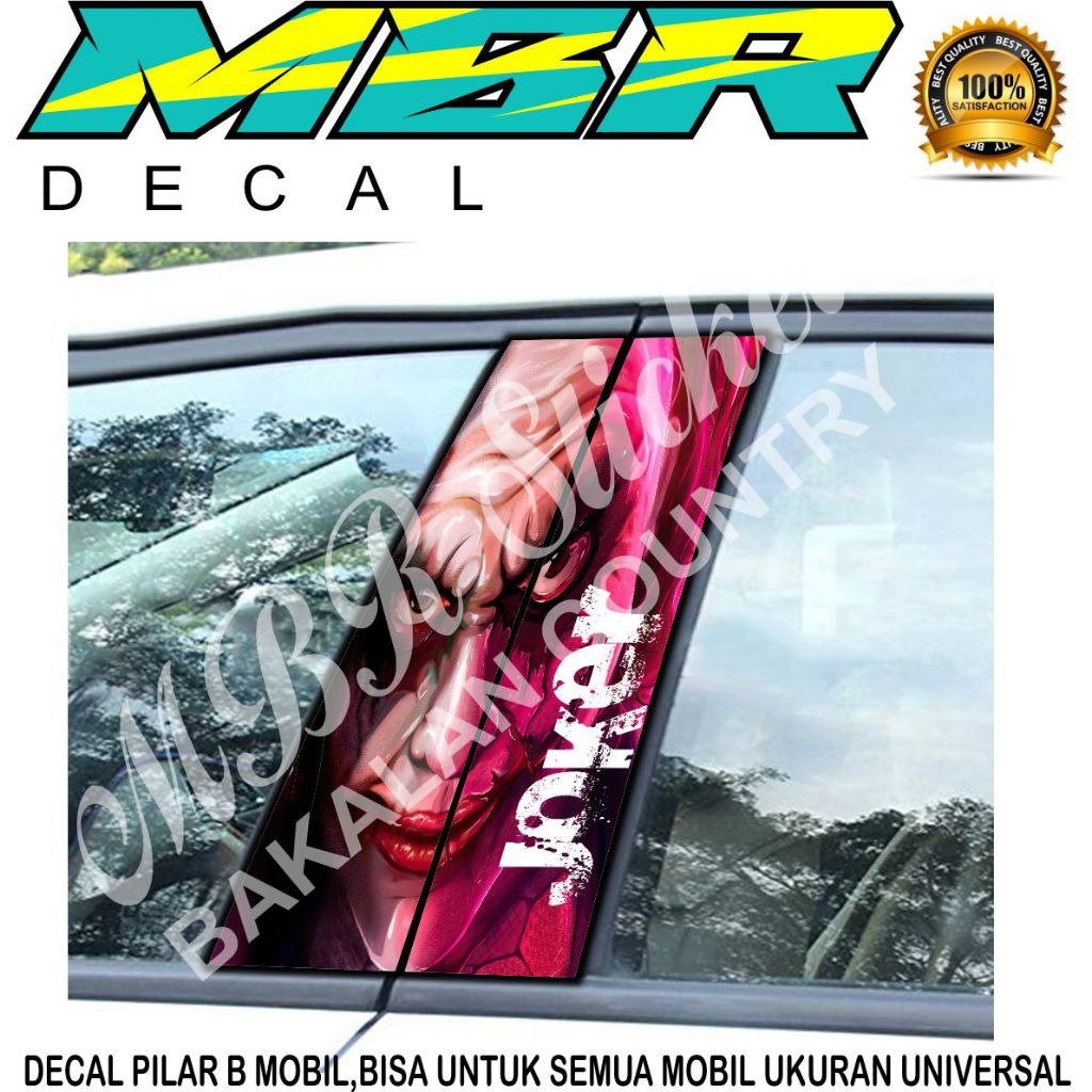 Jual DECAL STIKER PILAR B MOBIL,STIKER JOKER PILAR MOBIL,CAR DECAL ...