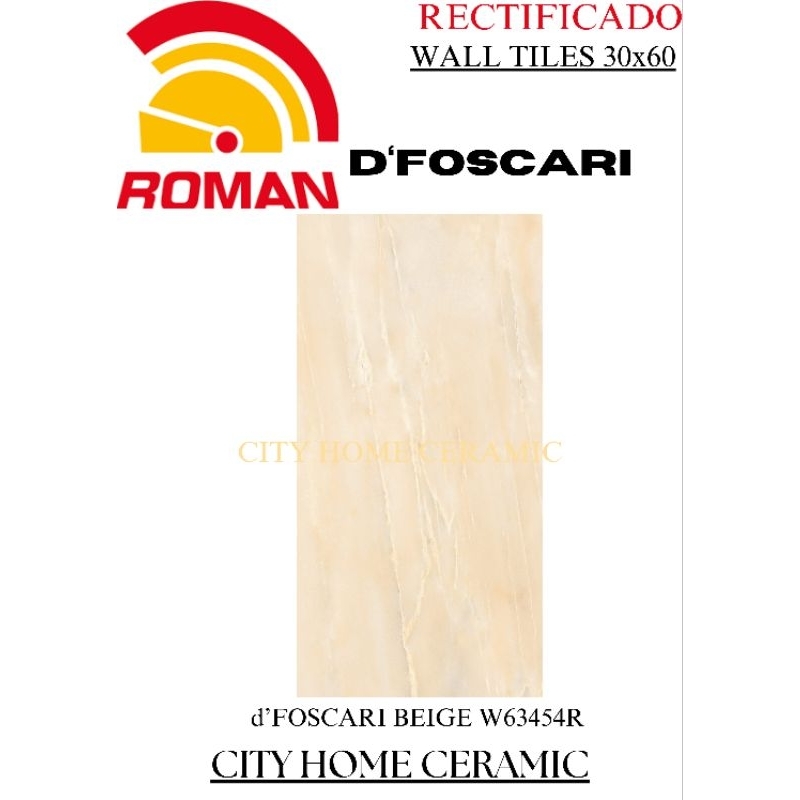 Jual ROMAN d'FOSCARI BEIGE W63454R 30x60/KERAMIK DINDING_KAMAR MANDI ...