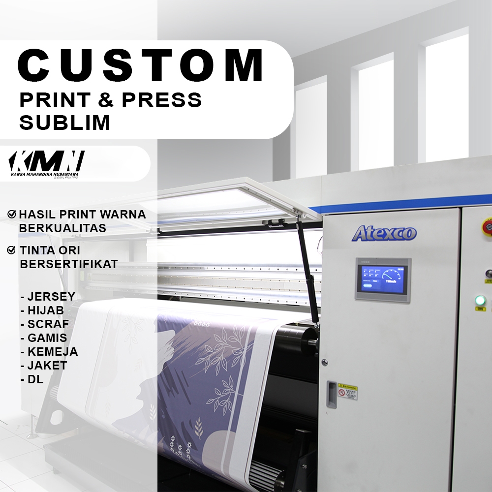 Jual Custom Jasa Cetak Print & Press Sublimasi - Sublim - Full Print ...