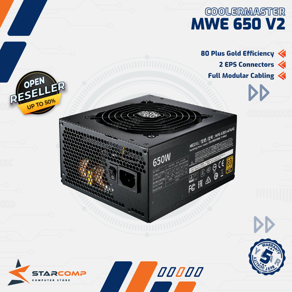Jual Cooler Master MWE Gold 650 V2 - Full Modular | Shopee Indonesia